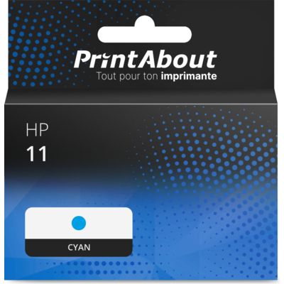 Marque propre HP 11 Cartouche d'encre Cyan (C4836A) | PrintAbout