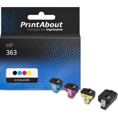 Marque propre HP 363 Cartouche d'encre 4 couleurs (C8721EE) Multipack ...