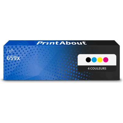 Marque propre HP 659x Toner 4 couleurs (W2010/11/12/13X) Multipack ...