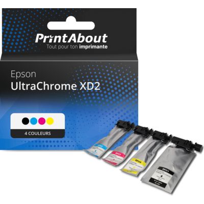 Marque propre Epson UltraChrome XD2 Cartouche d'encre 4 couleurs ...
