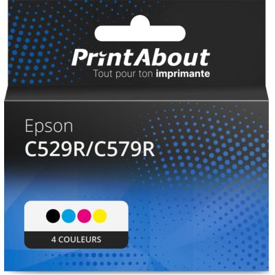 Marque propre Epson C529R/C579R Cartouche d'encre 4 couleurs (T01D1/2/3 ...
