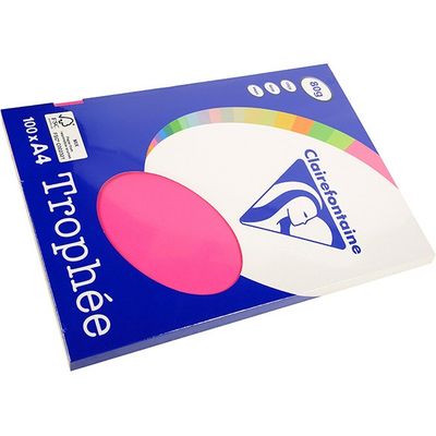 Acheter Clairefontaine Fuchsia A4 Papier de couleur 80 grammes (100 ...